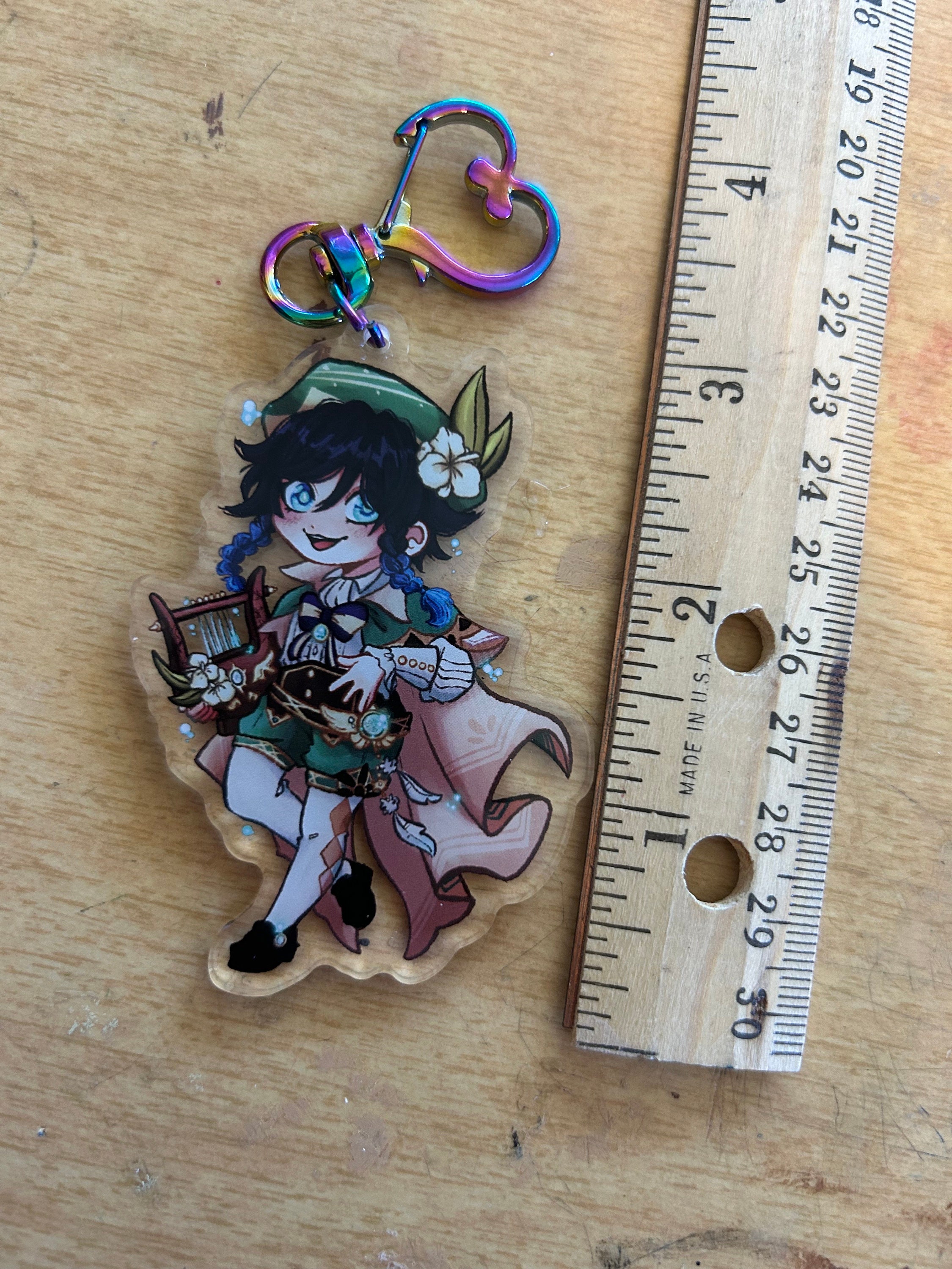 Genshin Impact Venti Keychain Fanart - Etsy