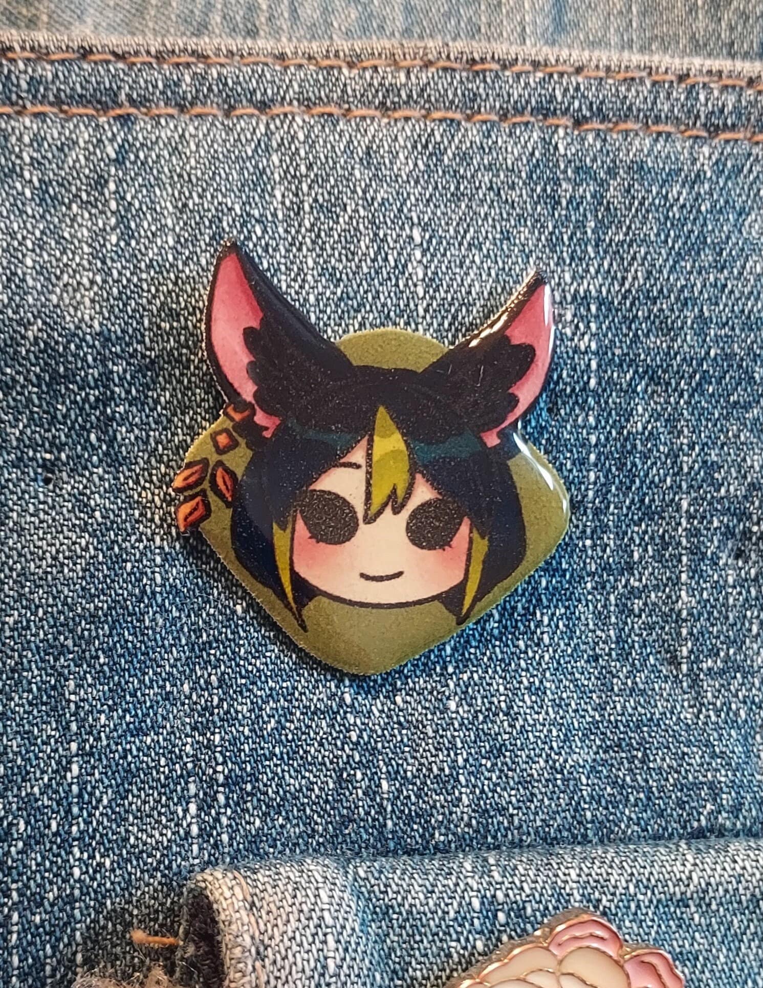 Genshin Impact Chibi Tighnari Handmade Pin - Etsy