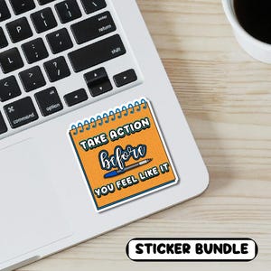 Motivational Sticker Pack 5 Inspirational Stickers Positive Quotes Set ...