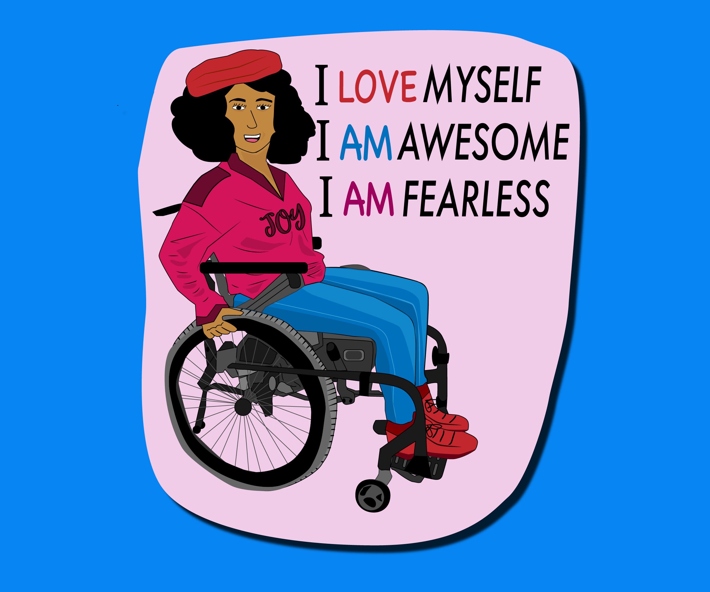 Woman in Wheelchair Disability Awareness Sticker - Etsy