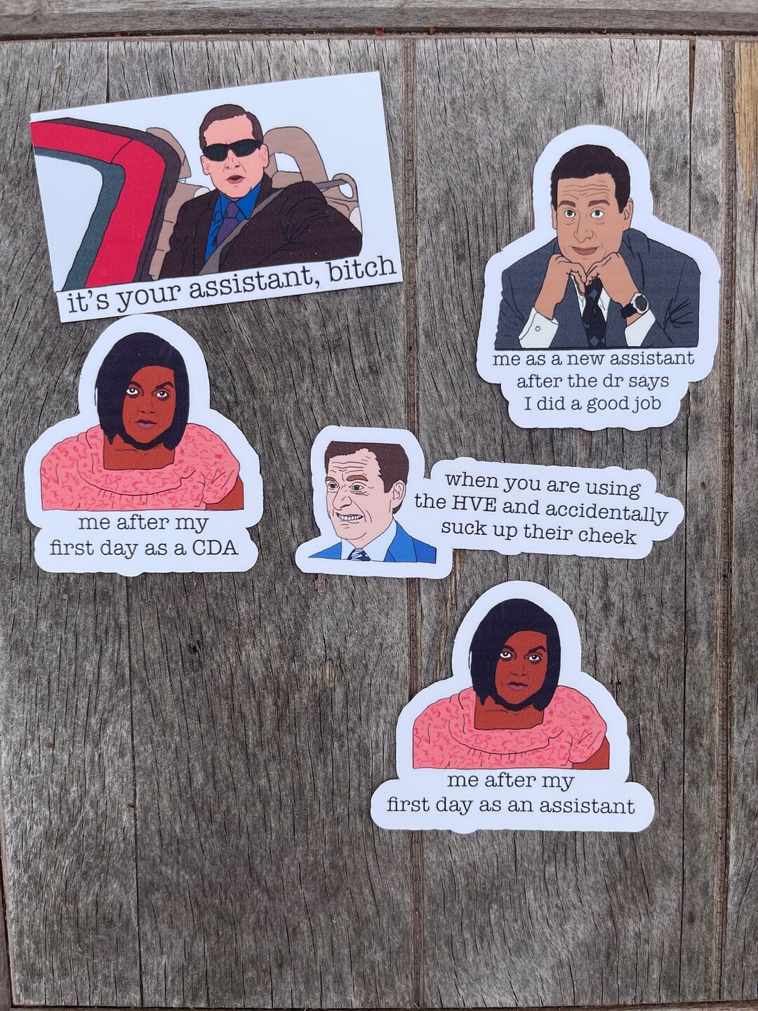 The Office X Dental 2 Crossover Stickers - Etsy