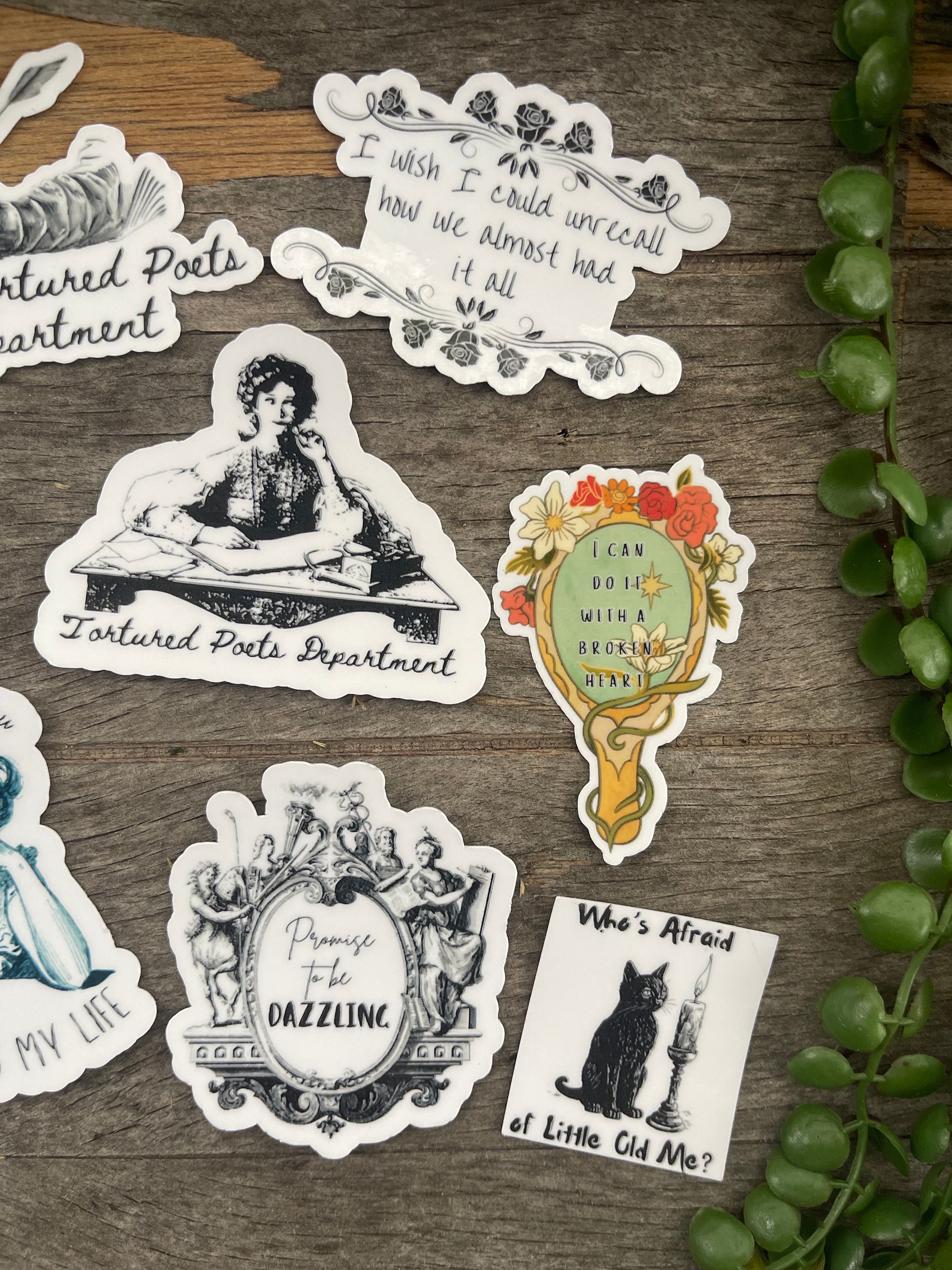 The Tortured Poets Department Themed Sticker Pack - Etsy