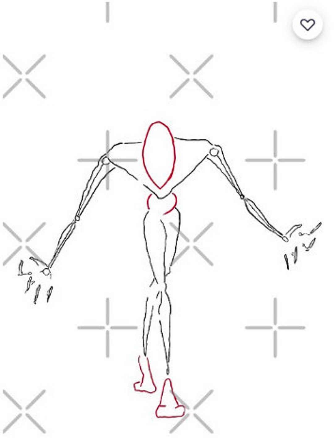 Ominous but Inviting Figure Drawing - Etsy