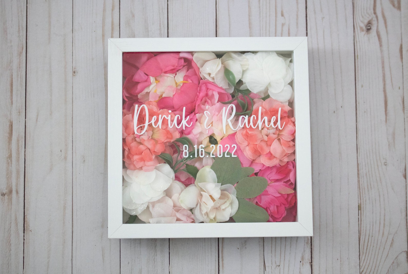 Personalized Wedding Bouquet Shadow Box Personalized Wedding - Etsy
