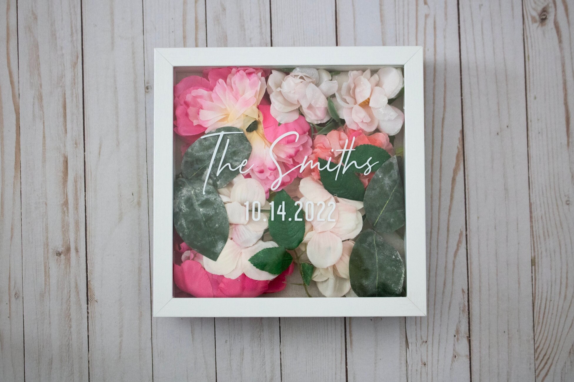 Personalized Wedding Bouquet Shadow Box Personalized Wedding - Etsy
