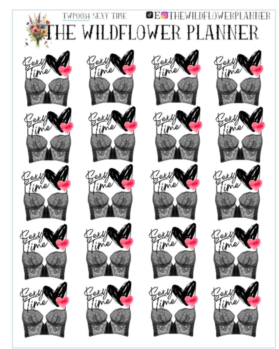 Sexy Time Planner Stickers | Sex Intimacy Tracker - Etsy