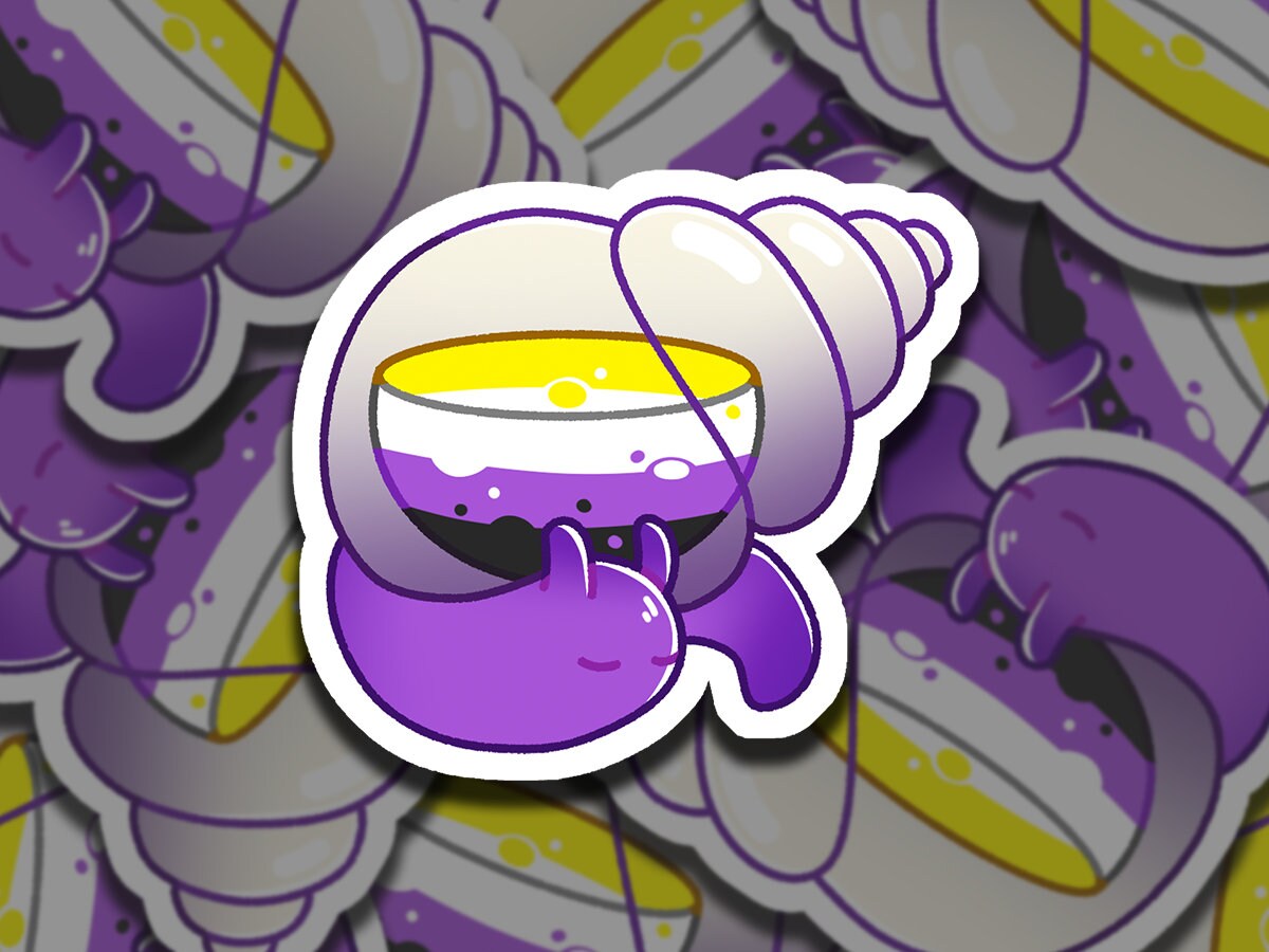 Pride Snail Vinyl Stickers LGBTQ Flag Snails - Etsy