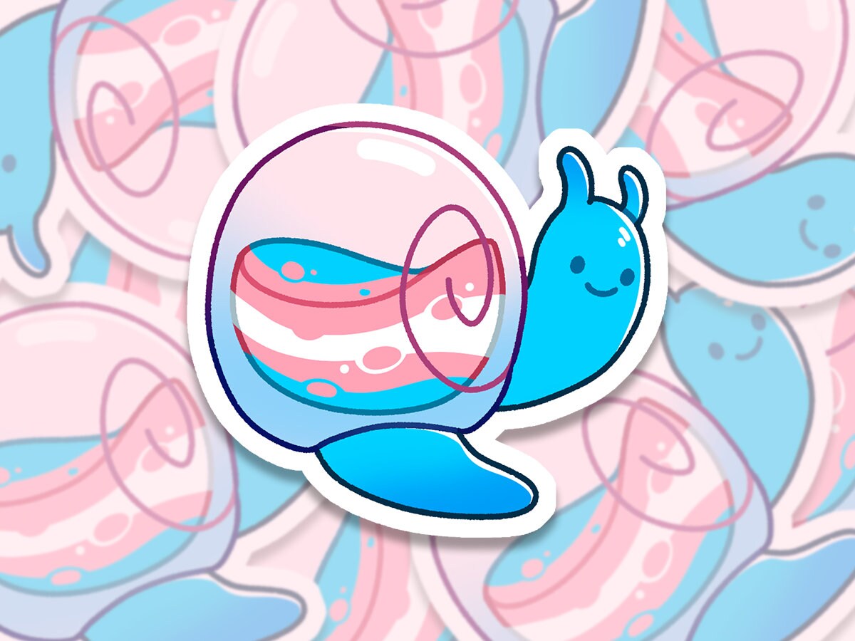 Pride Snail Vinyl Stickers LGBTQ Flag Snails - Etsy