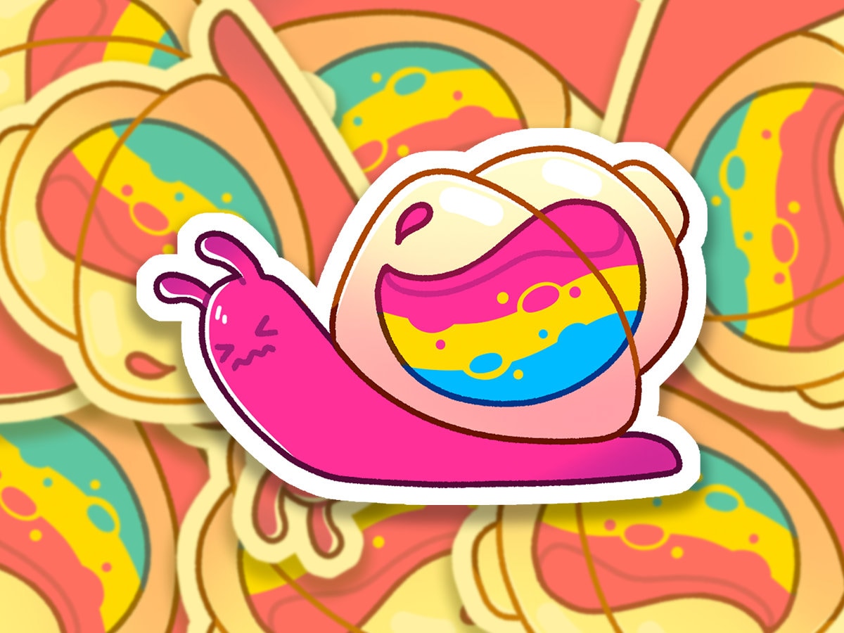 Pride Snail Vinyl Stickers LGBTQ Flag Snails - Etsy