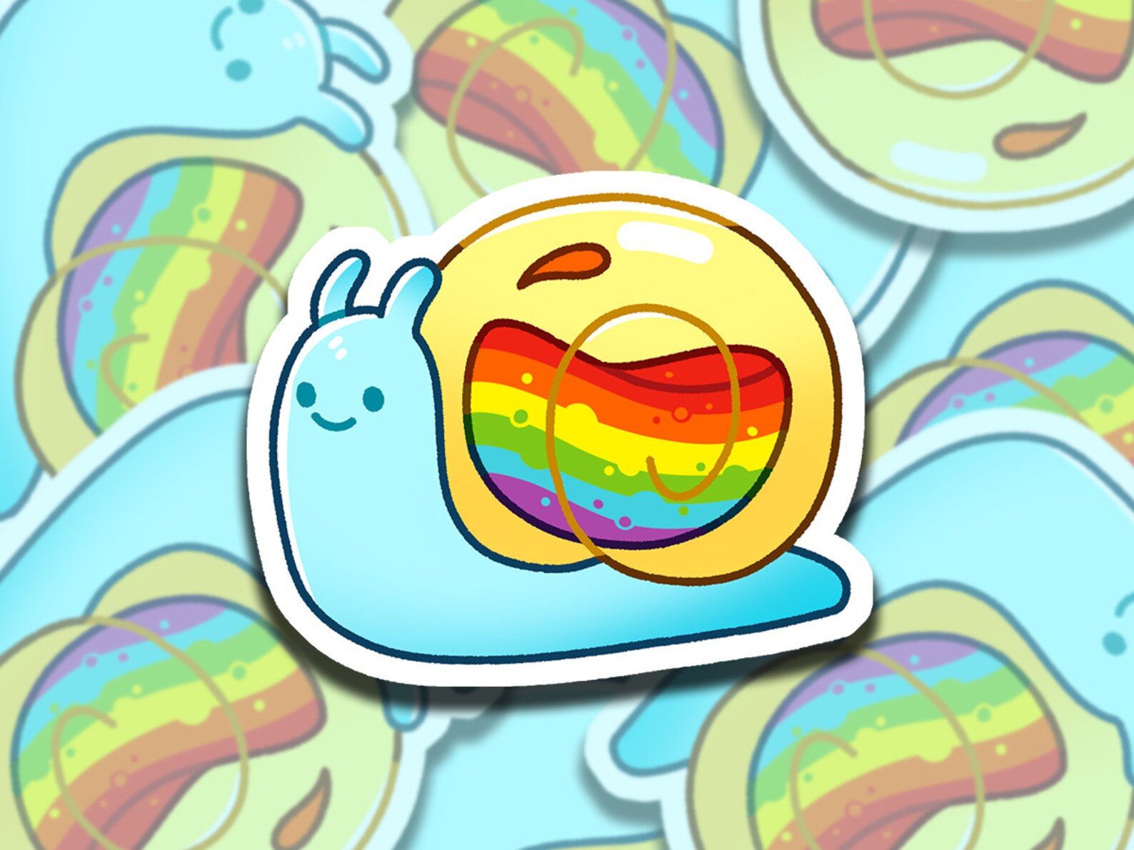 Pride Snail Vinyl Stickers LGBTQ Flag Snails - Etsy