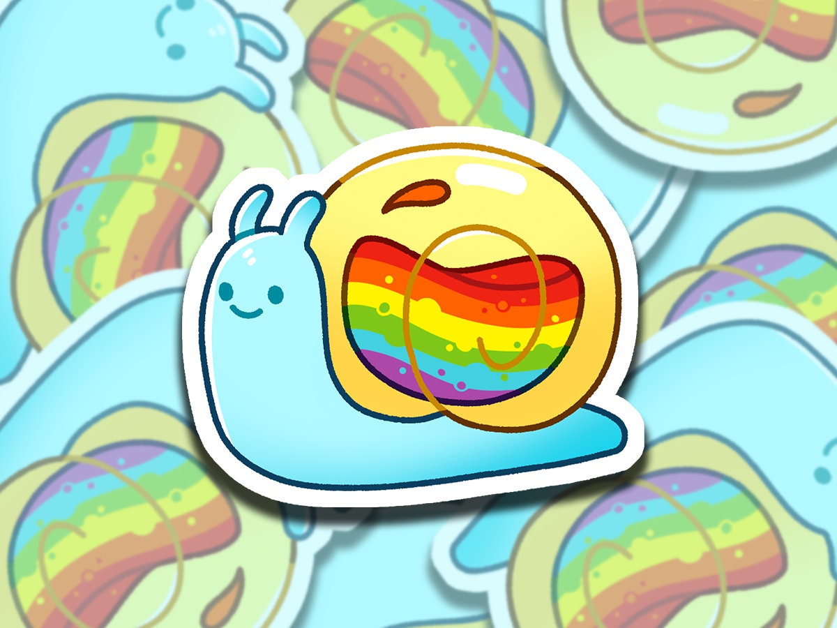 Pride Snail Vinyl Stickers LGBTQ Flag Snails - Etsy