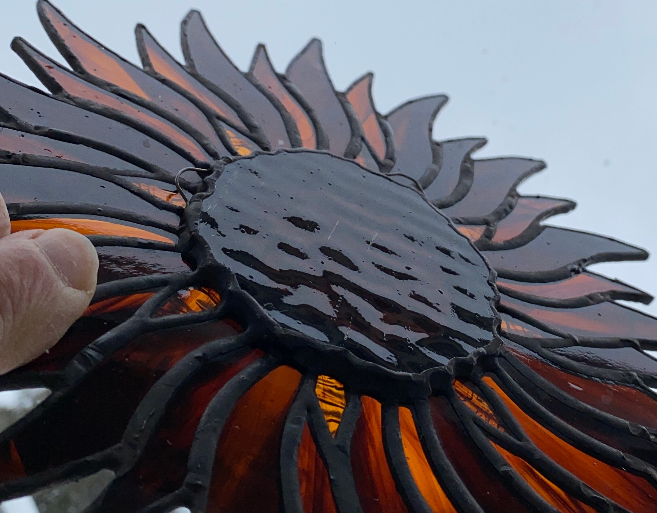 Ukrainian Sunflower Stained Glass - Etsy