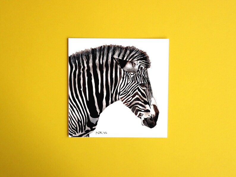 Zebra Print - 15x15cm - Etsy