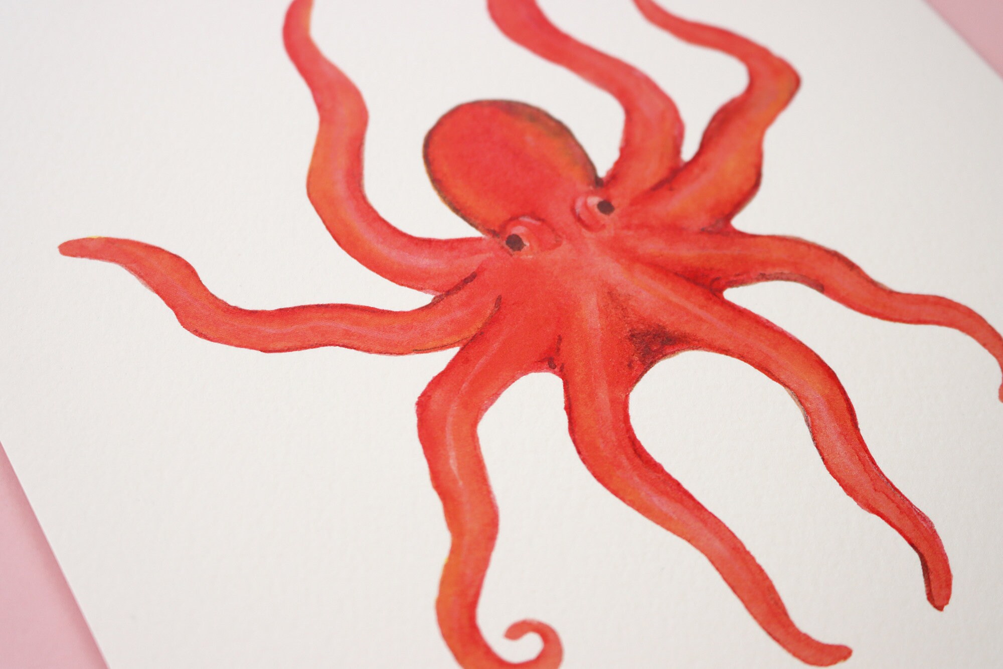 Octopus Print - 20x20cm - Etsy