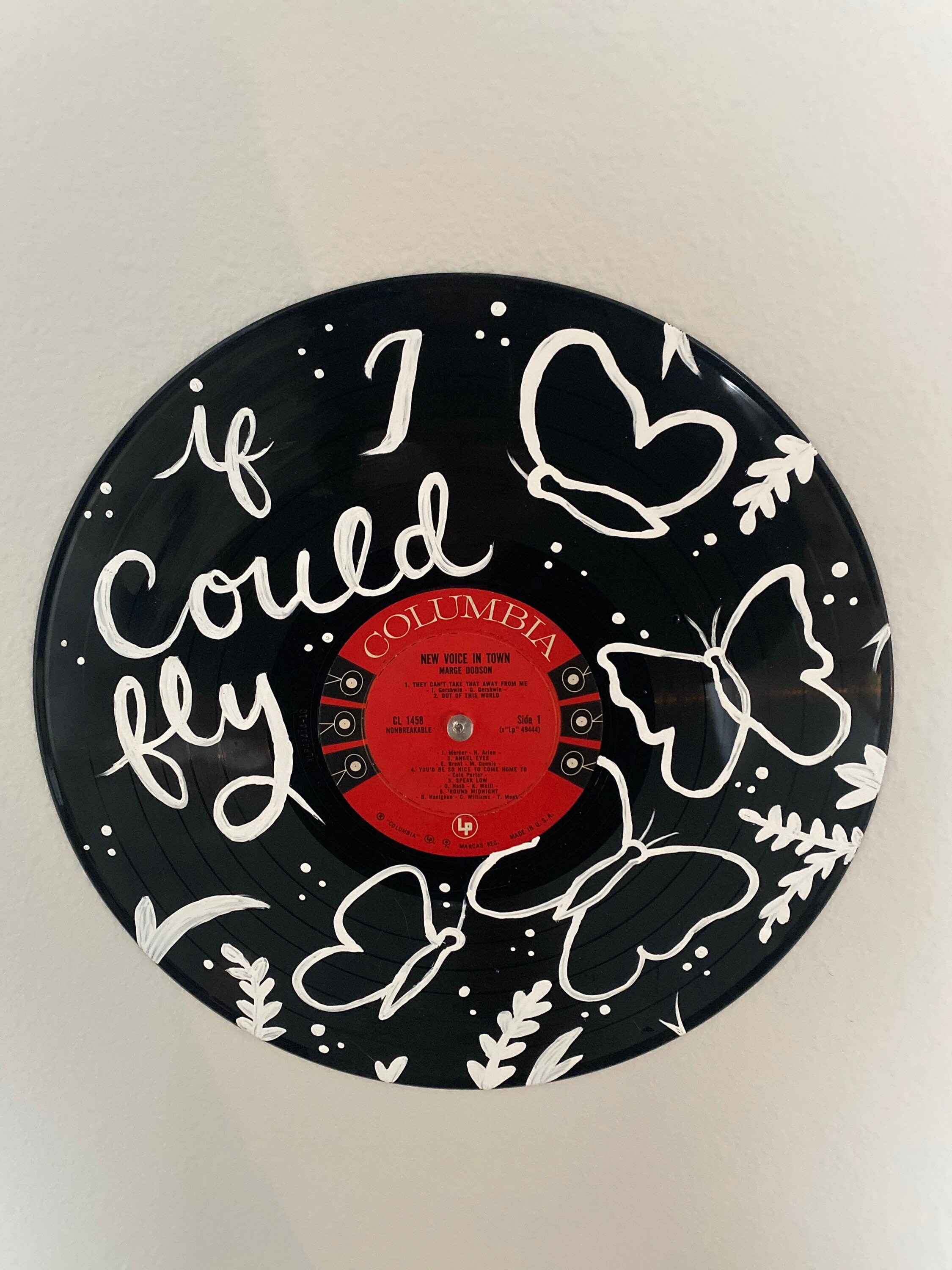 Painted Records - Etsy