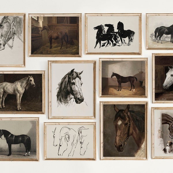 Rustic Horse Art - Etsy