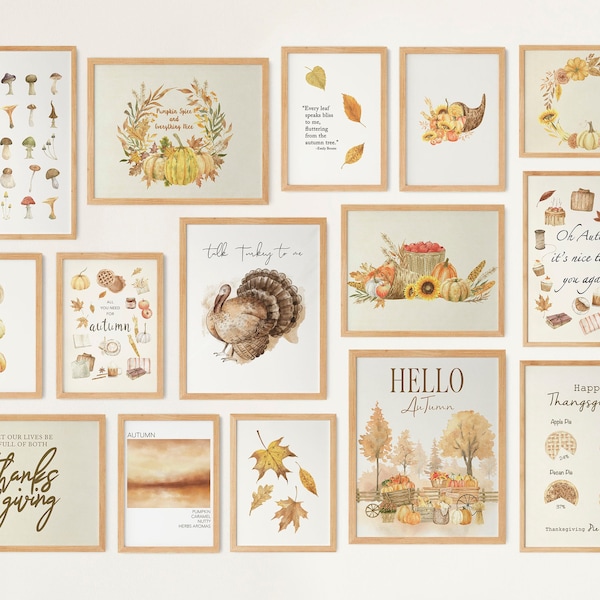 Fall Prints Set of 3 - Etsy