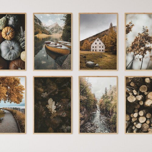 Fall Wall Art Autumn Gallery Wall Set of 16 Autumn Printable - Etsy
