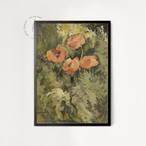 Vintage Poppy Prints, California Poppy Prints, Vintage Flower Painting ...