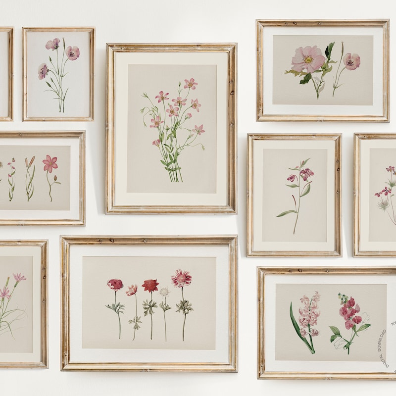 Vintage Flower Print - Etsy