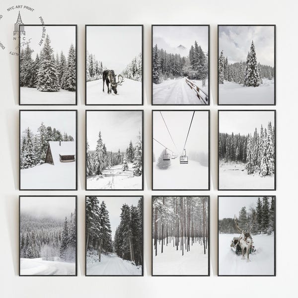 Winter Set 6 Poster - Etsy