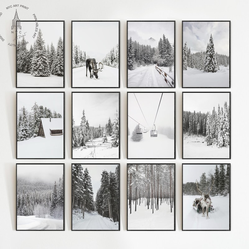 Winter Prints Snow Set 2 - Etsy