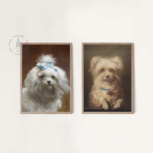 Vintage Dogs Gallery Wall Set of 12, Dogs Print, Vintage Dog Painting ...