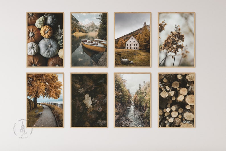 Fall Wall Art Autumn Gallery Wall Set of 16 Autumn Printable - Etsy