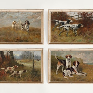 Vintage Dogs Gallery Wall Set of 12, Dogs Print, Vintage Antique Dog ...