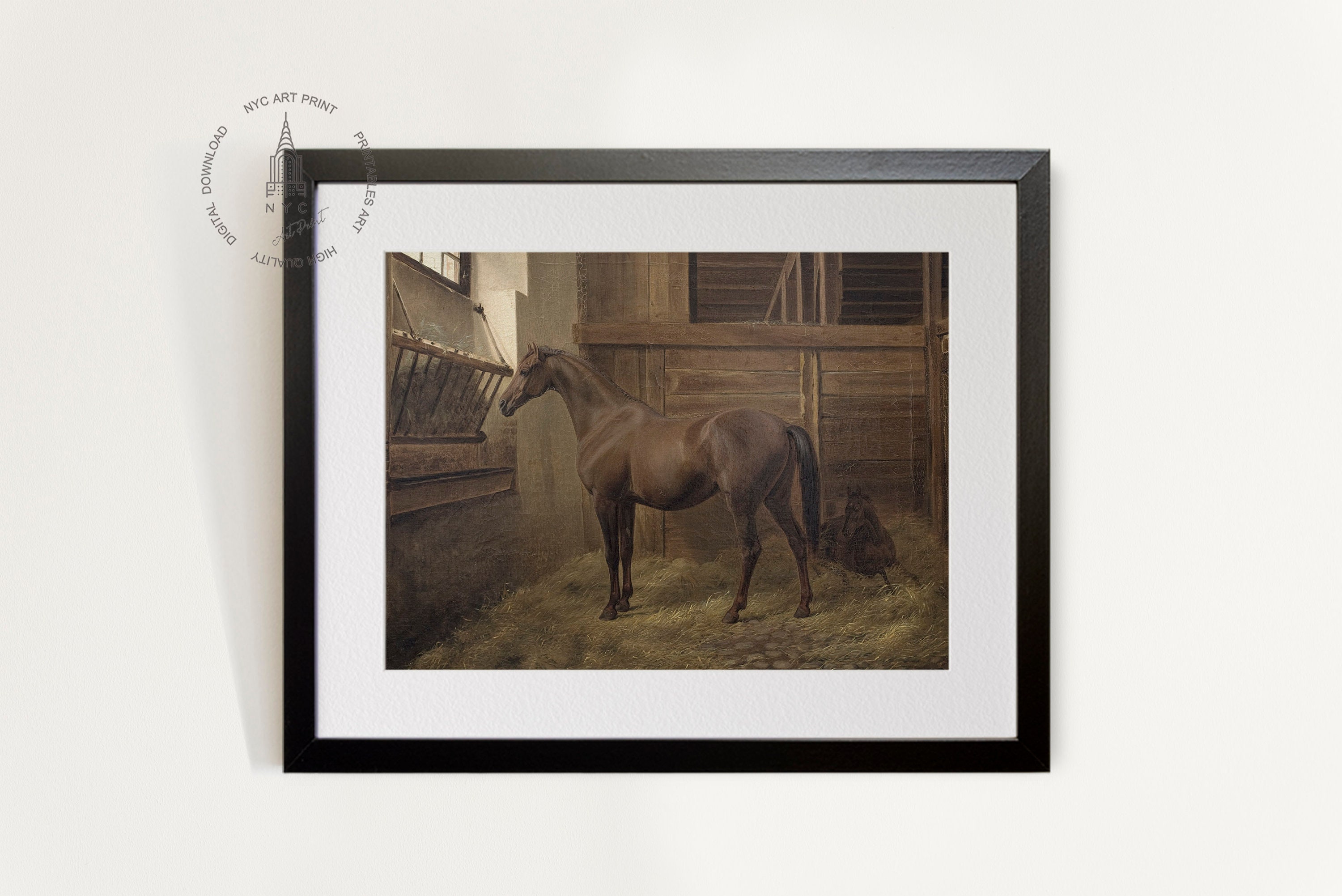 Vintage Horse Prints, Horse Painting, Equestrian Wall Art, Horse Decor ...