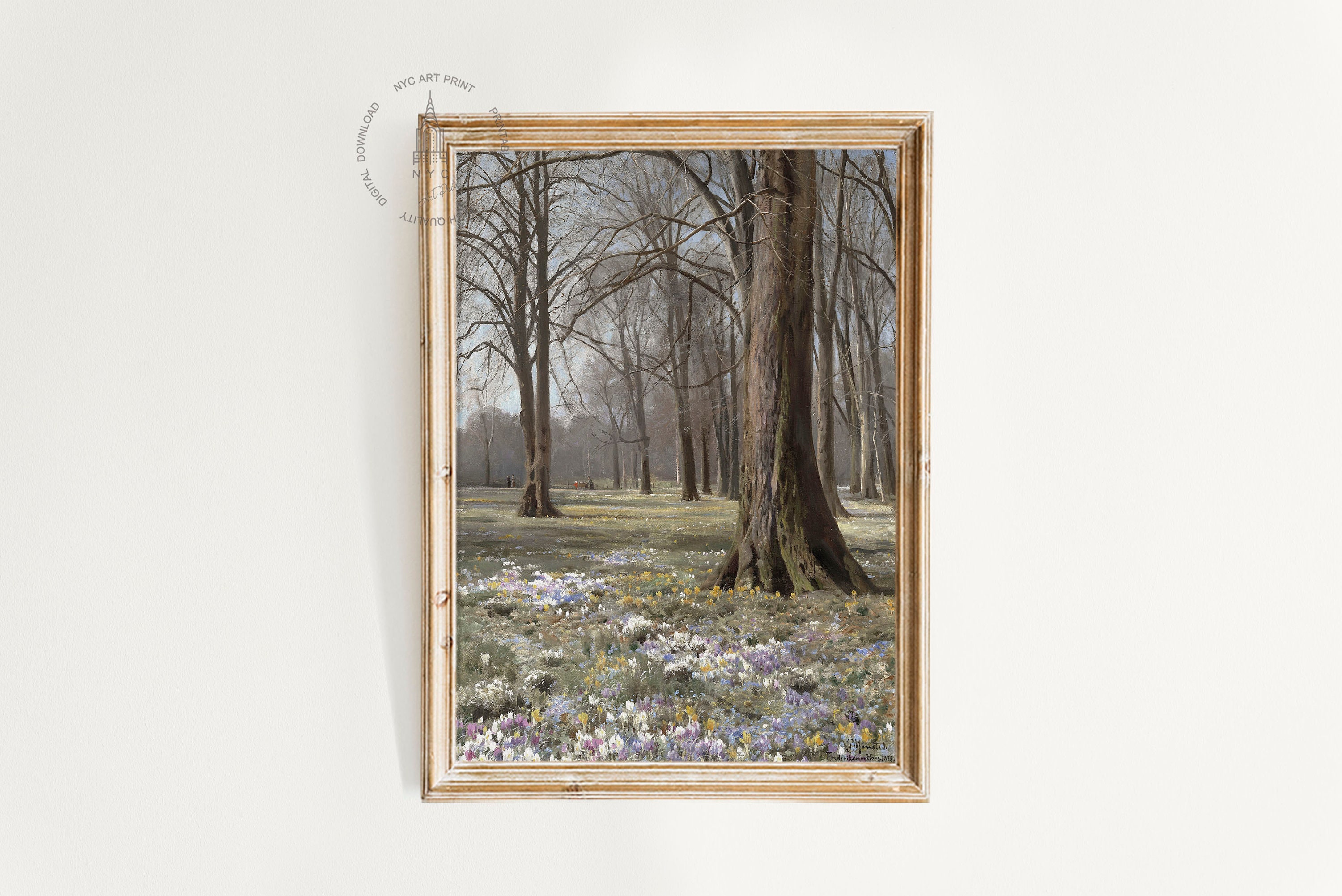 Vintage Spring Gallery Wall Set of 8, Rustic Printable Wall Art ...