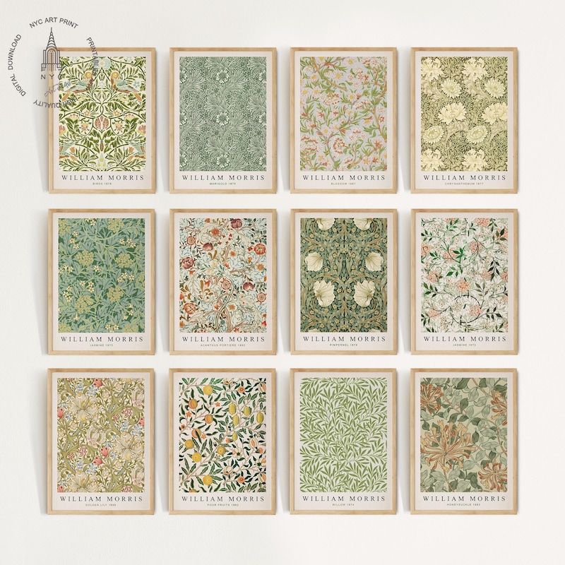 Wm Morris Posters - Etsy
