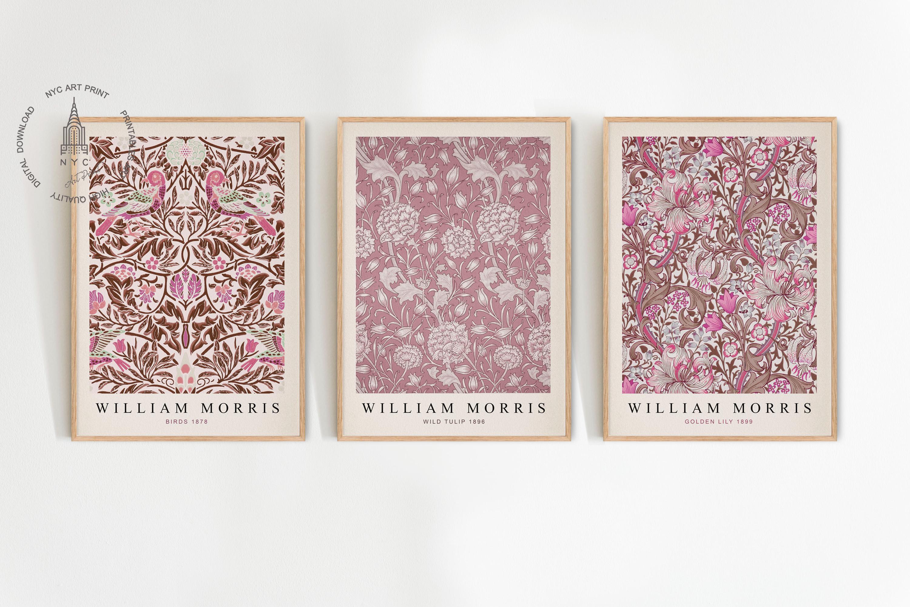 William Morris Prints Gallery Wall Set of 15, Vintage Exhibition ...