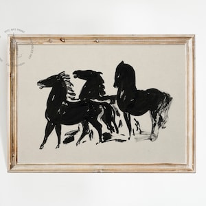 Set of 12 Vintage Horse, Horse Prints, Vintage Horse Painting ...