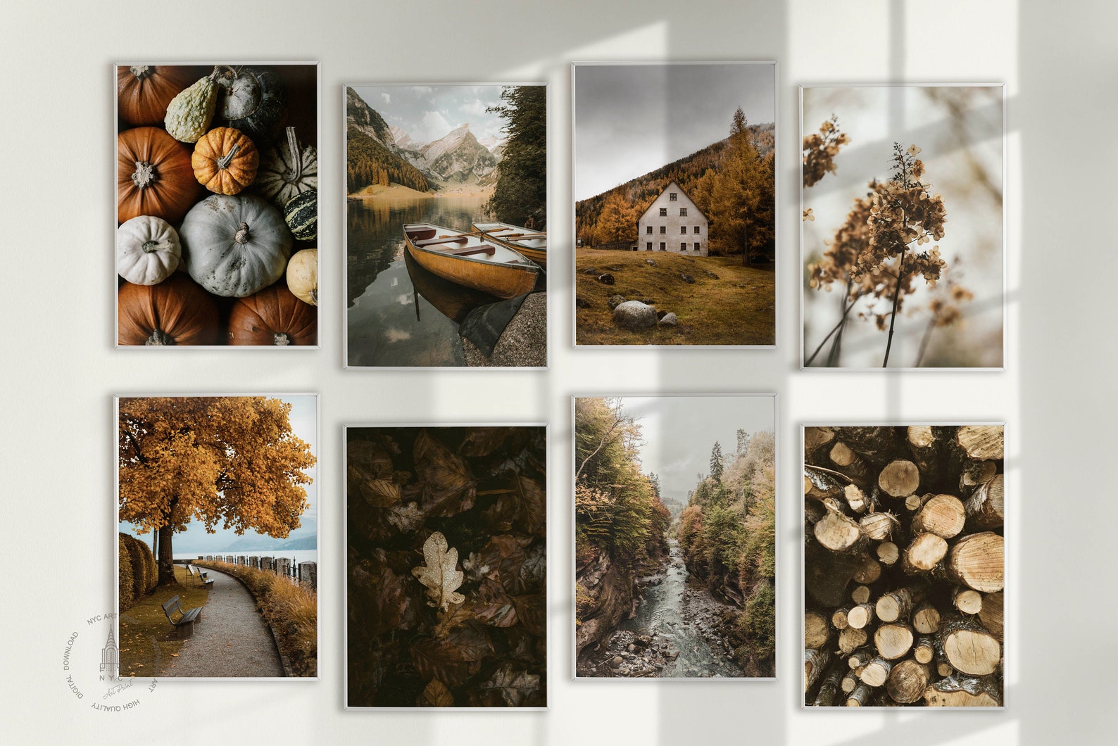Fall Wall Art Autumn Gallery Wall Set of 16 Autumn Printable - Etsy