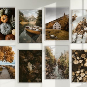 Fall Wall Art, Autumn Gallery Wall Set of 16, Autumn Printable Wall Art ...