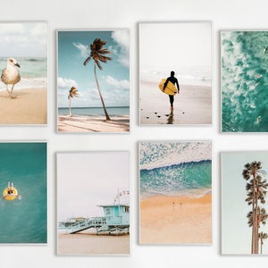 Summer Gallery Wall Set of 15, Beach Poster, Beach Wall Art Prints ...