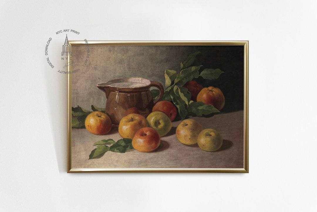 Vintage Apple Still Life Print: Kitchen Decor (digital Download) AP02 ...