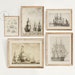 Vintage Warship Wall Art Set of 12, Sailing Ship Prints, Nautical ...