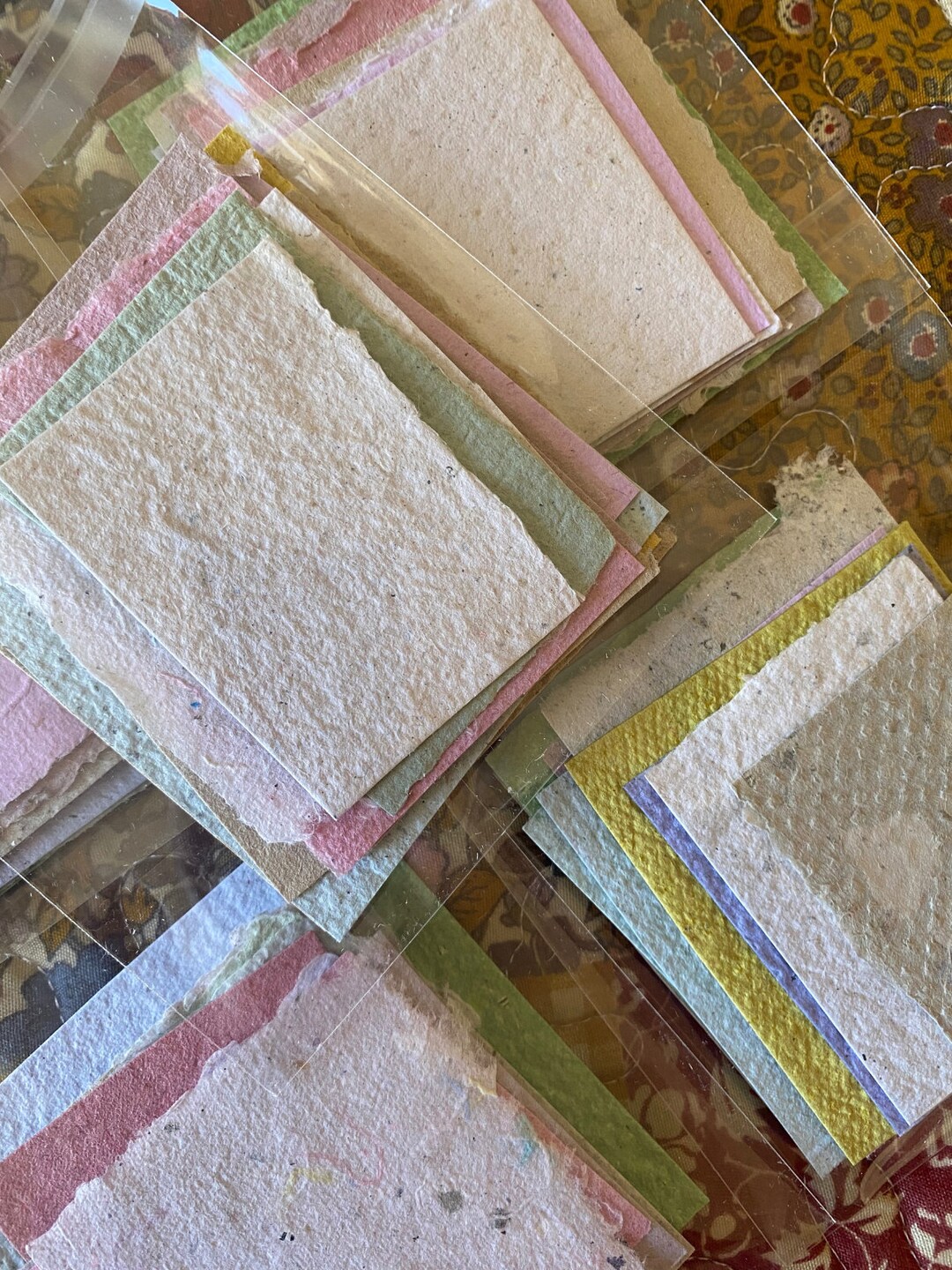 Mini Handmade Paper Swatches, Surprise Pack, Scrapbook Supplies ...