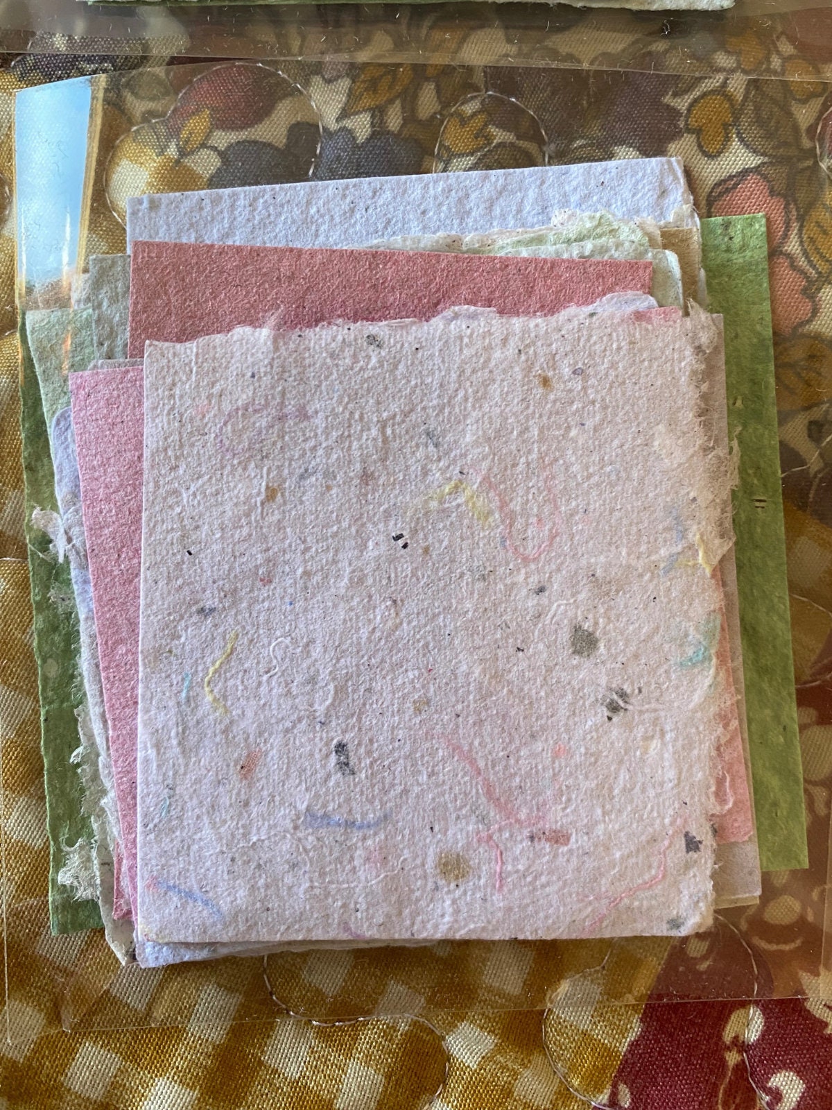 Mini Handmade Paper Swatches, Surprise Pack, Scrapbook Supplies ...
