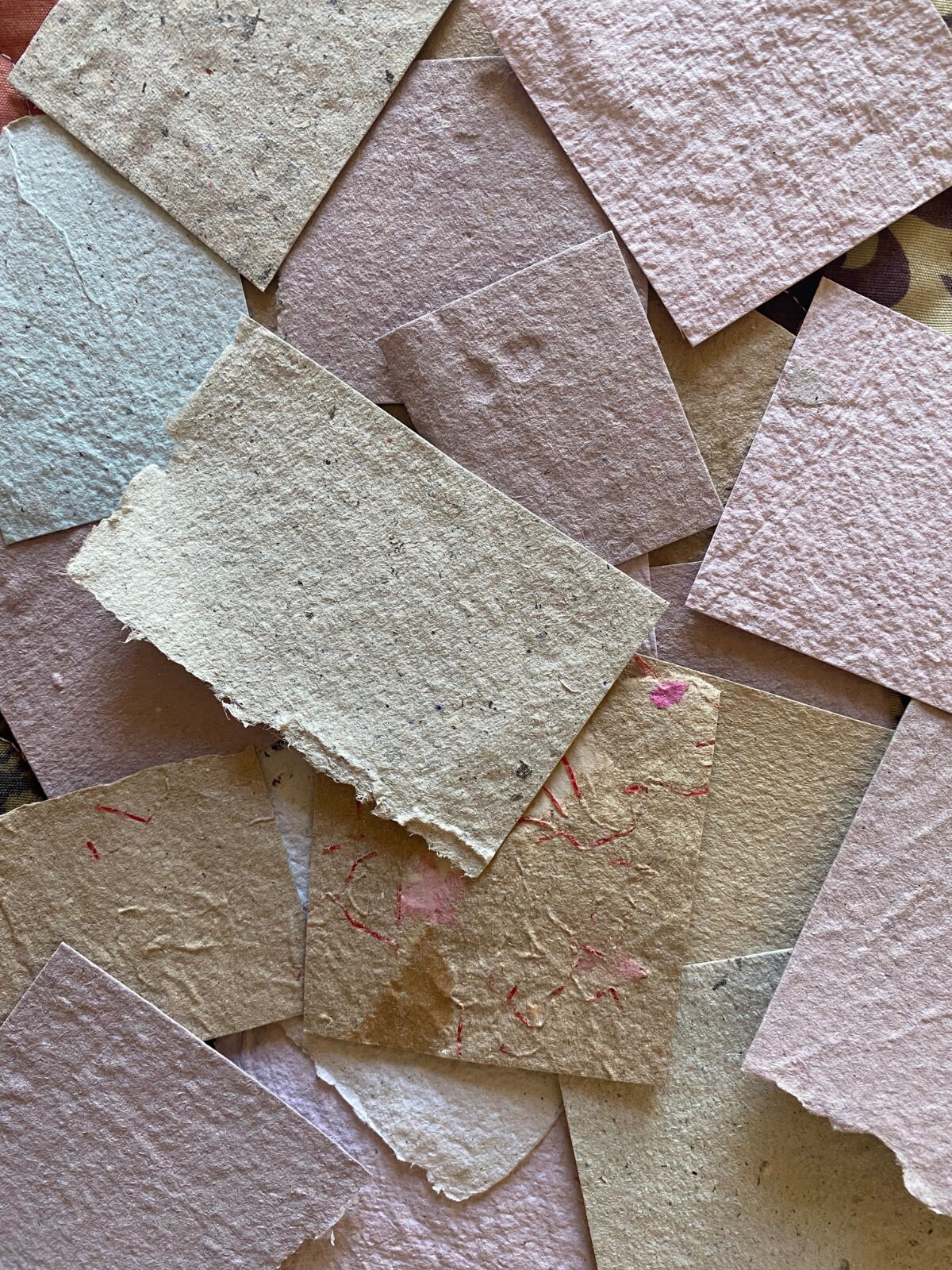 Mini Handmade Paper Swatches, Surprise Pack, Scrapbook Supplies ...
