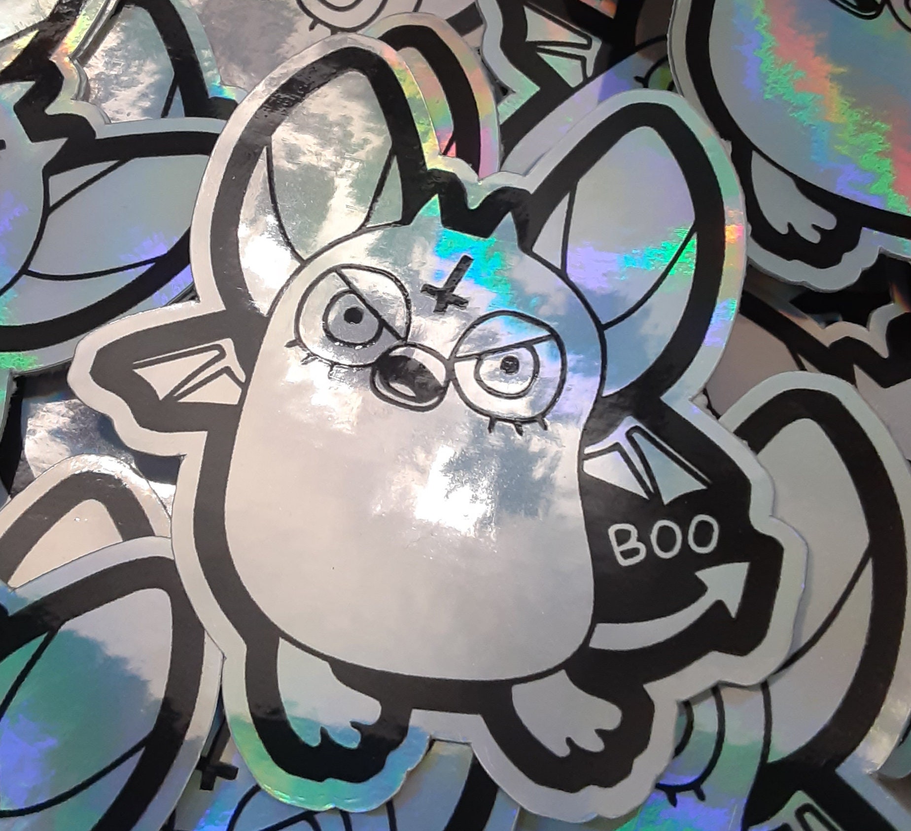 2.5 Inch Holographic Furby Devil Sticker - Etsy