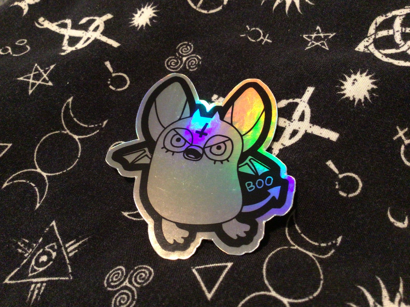 Holographic devil and angel Furby sticker bundle - Etsy Italia