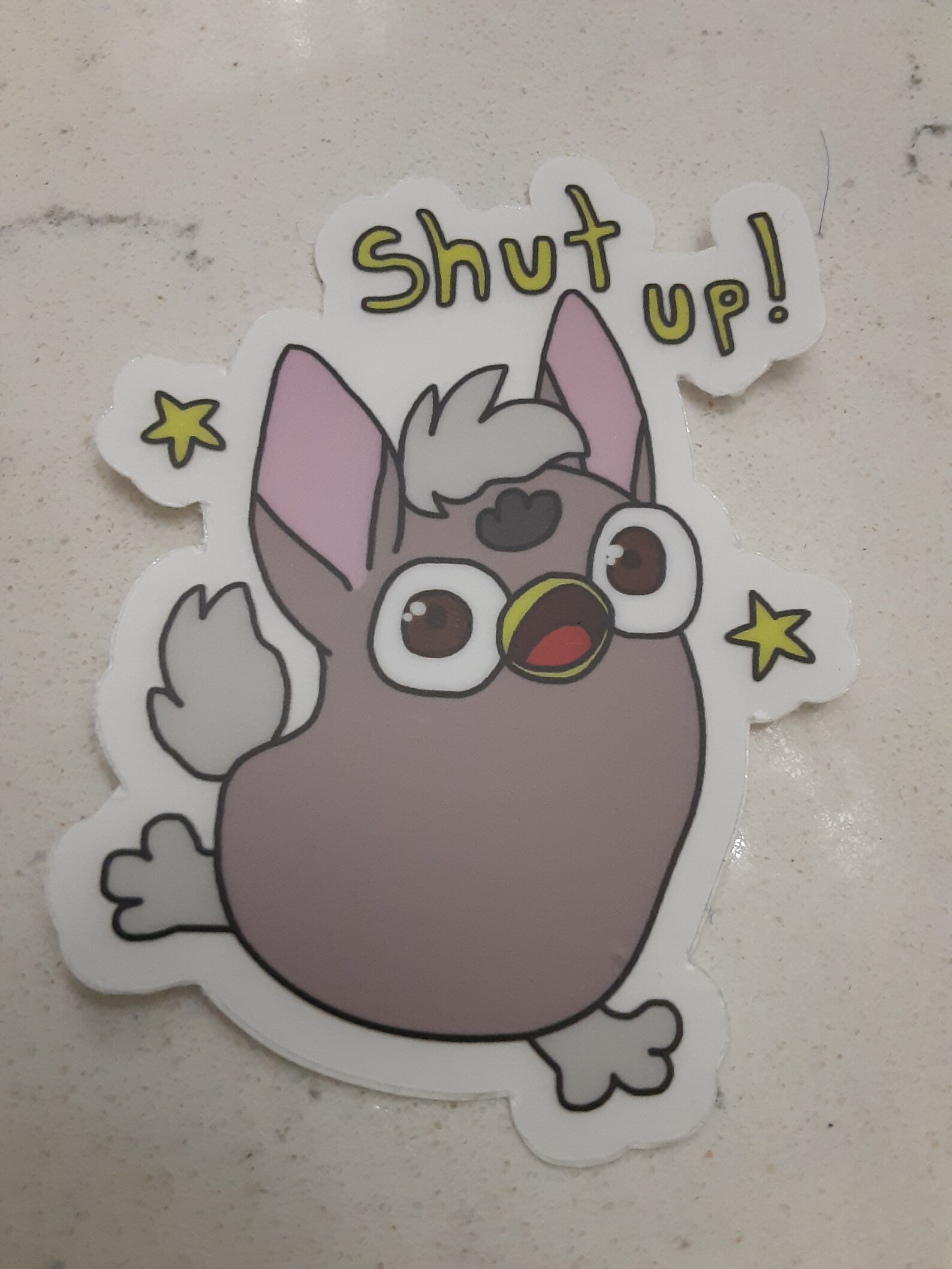 3 Inch Clear Rude Boy Furby Sticker - Etsy