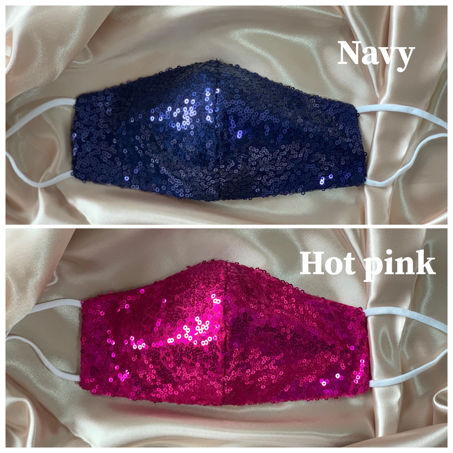 Wedding Sequin Face Mask Special Occasion Glittery Face | Etsy