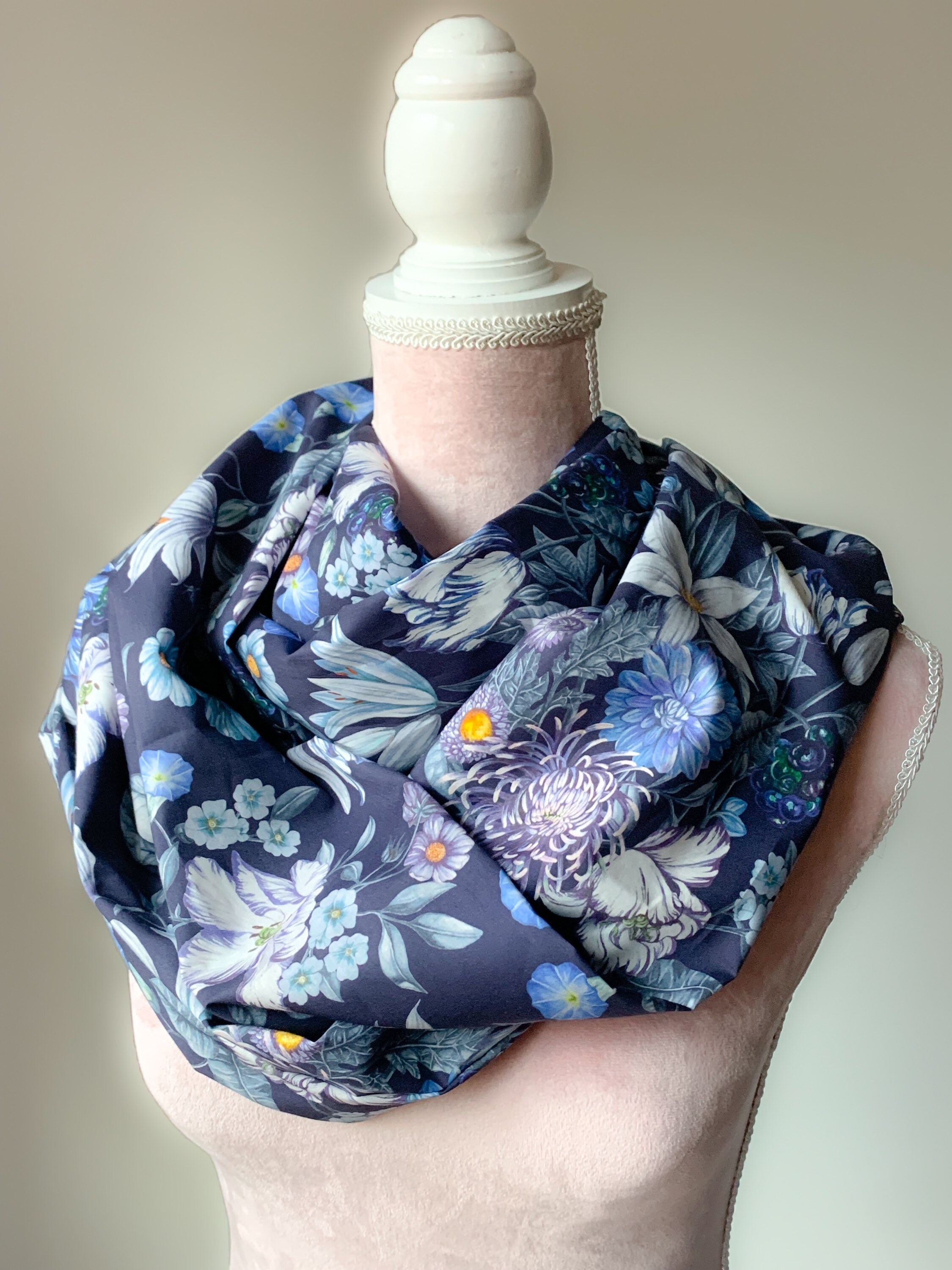 Liberty print scarf infinity scarf gift option | Etsy