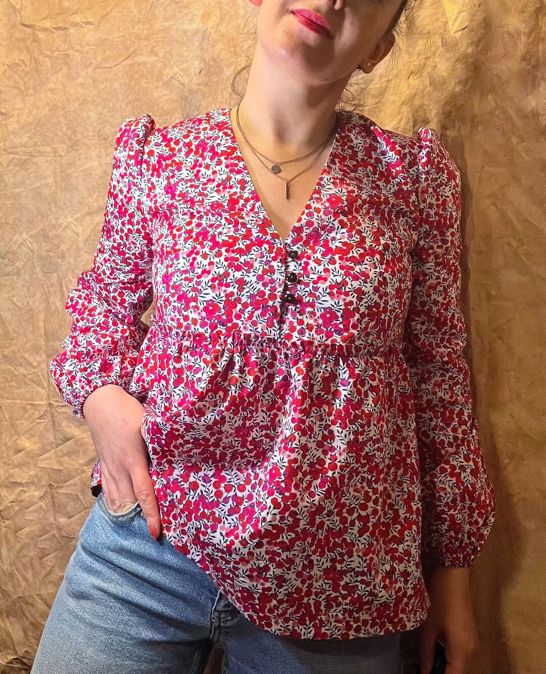 Liberty Print Blouse, Womens Top - Etsy UK
