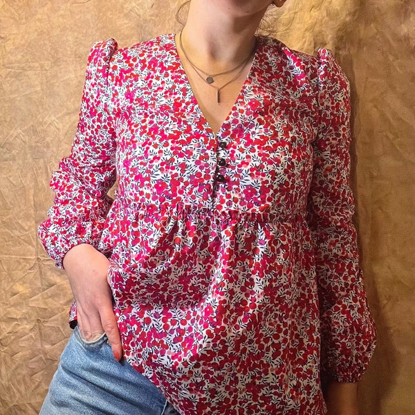 Liberty Print Blouse - Etsy