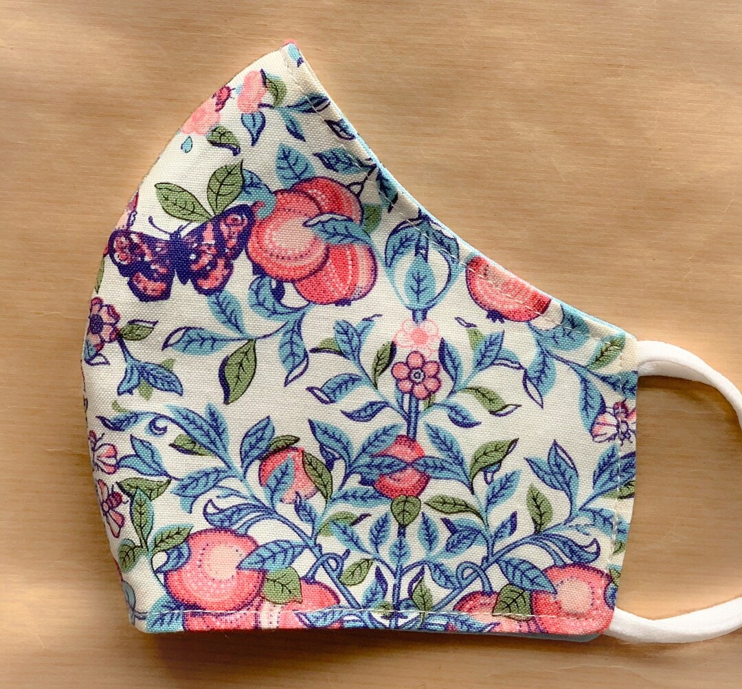Face Mask, Liberty Print Adjustable, Breathable, Double Layer Mask - Etsy